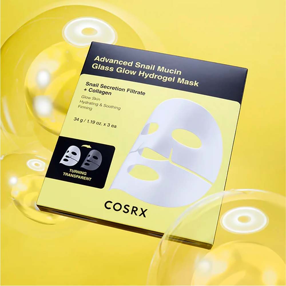 COSRX Hydrogélová maska Advanced Snail Mucin Glass Glow Hydrogel Mask ...